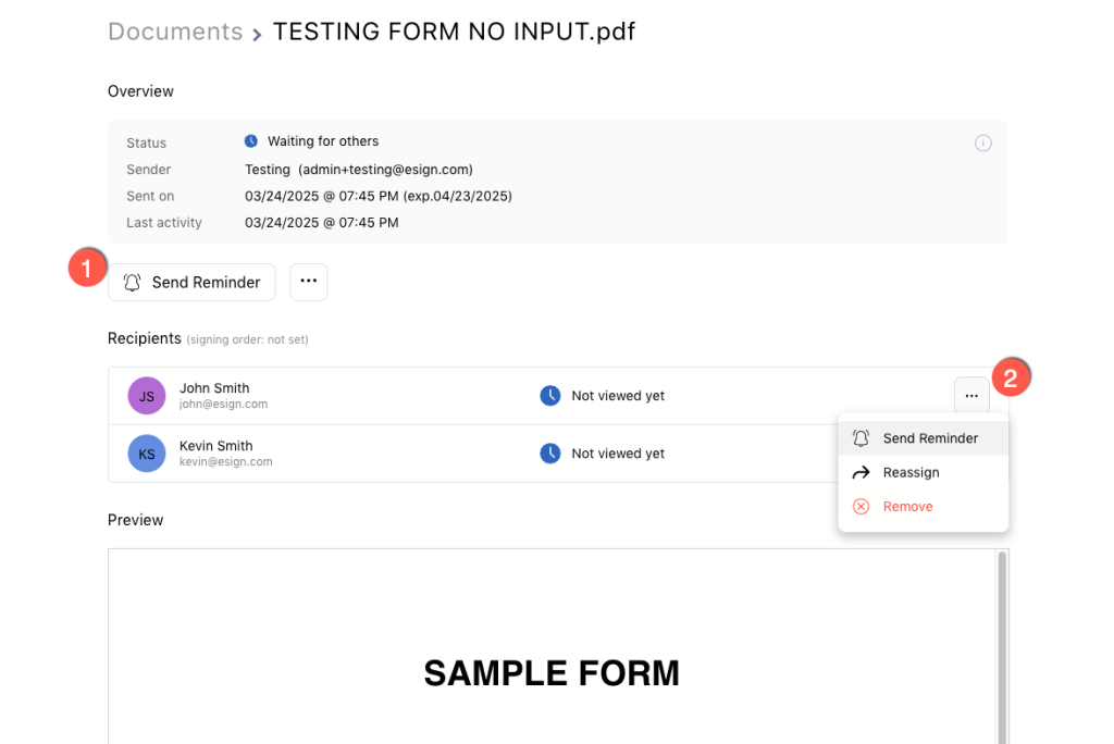 How to Send a Sign Request – eSign Learn