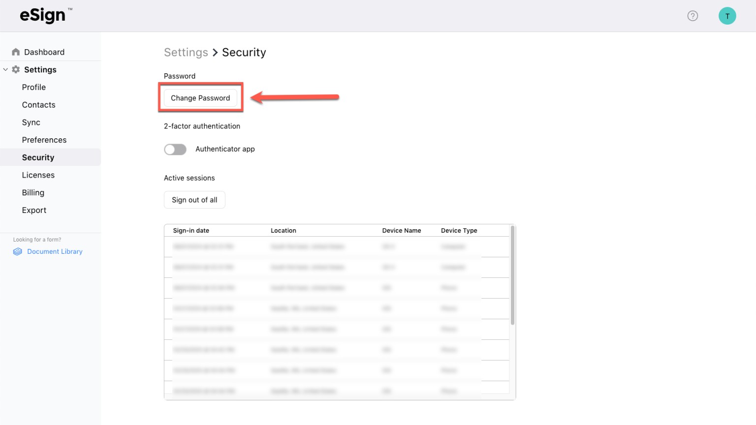 How to Reset your Password – eSign Learn